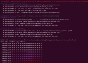 C++内存错误检测利器—AddressSanitizer | 闫金钢的Blog