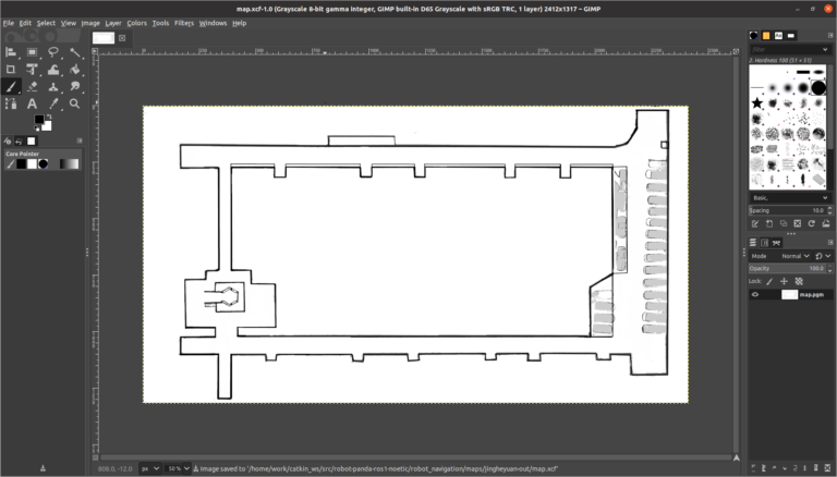 ROS—PGM地图文件的编辑 | 闫金钢的Blog